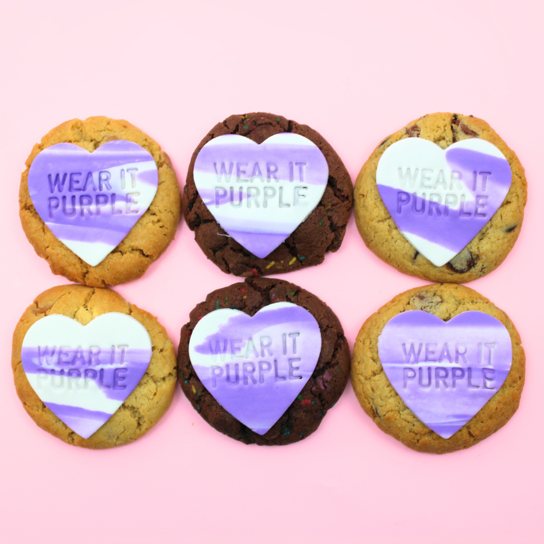 Wear it Purple Chunky Cookies – Sweet Mickie